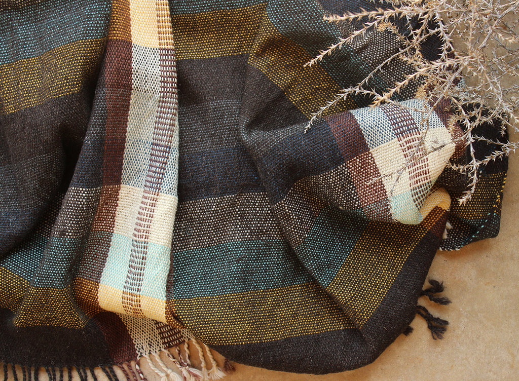 KUFRI Handwoven Wool Throw