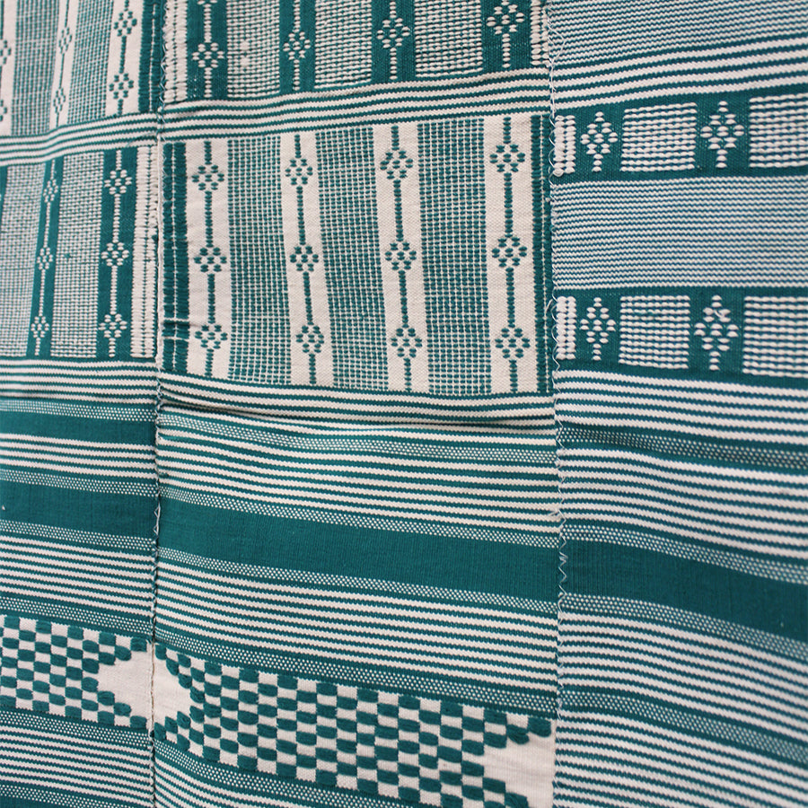 KUFRI Vintage Textile Teal Country Cloth